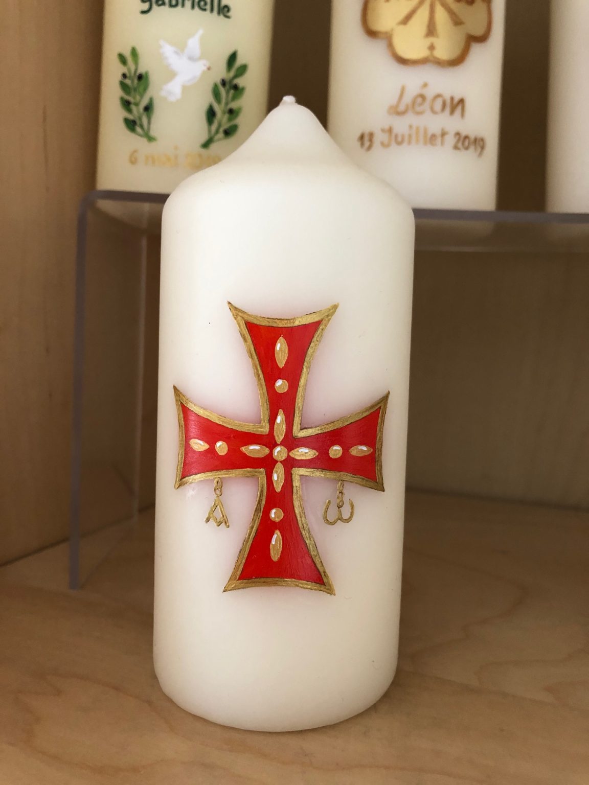 Cierges peints et personnalisés pour vos événements familiaux • Pascale ...