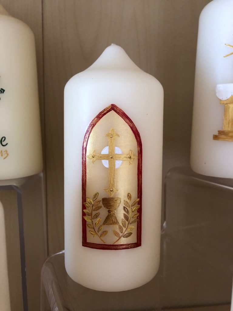 Cierges peints et personnalisés pour vos événements familiaux • Pascale ...