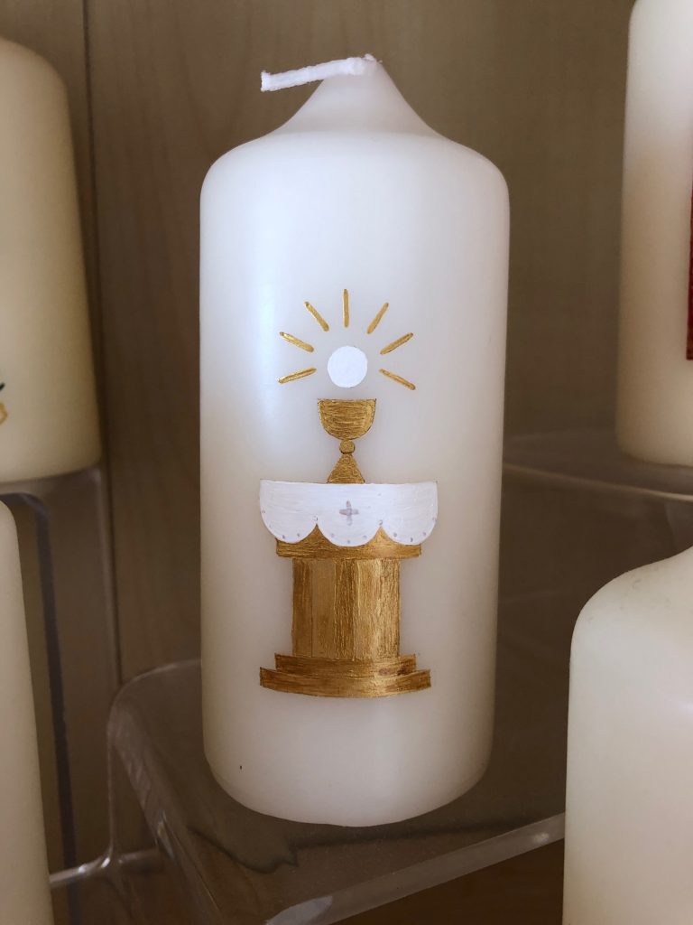 Cierges peints et personnalisés pour vos événements familiaux • Pascale ...